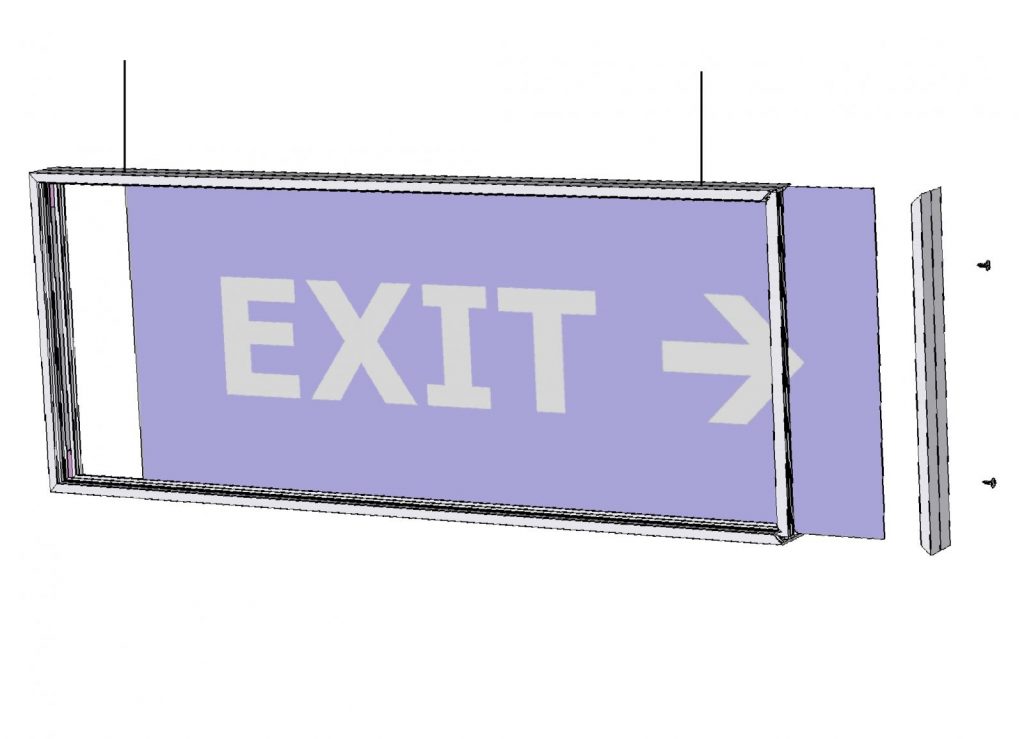 Double Sided Suspended Light Box | Vista System