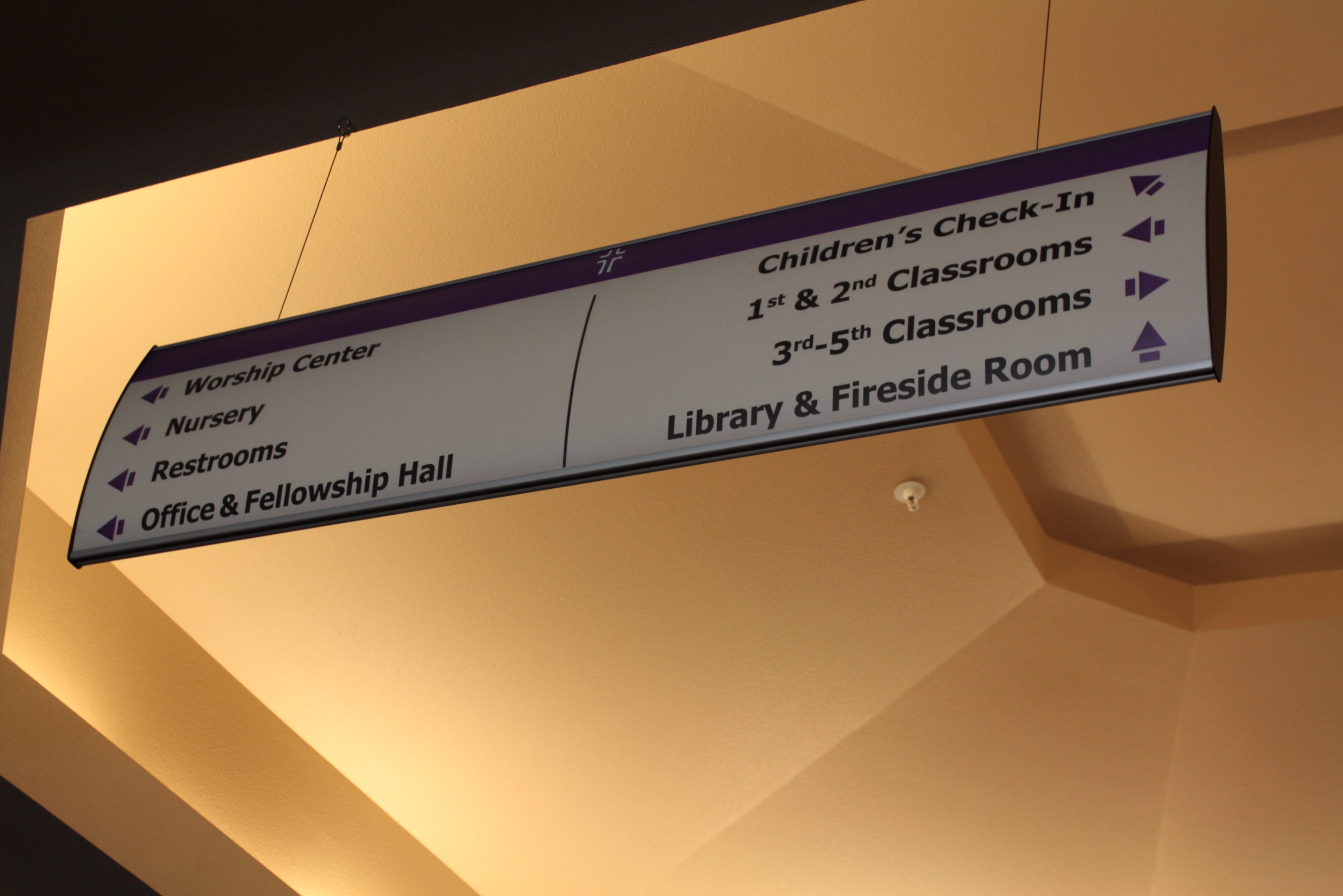 Wayfinding Signage at Redeemer Lutheran Church, Fort Collins | Vista System