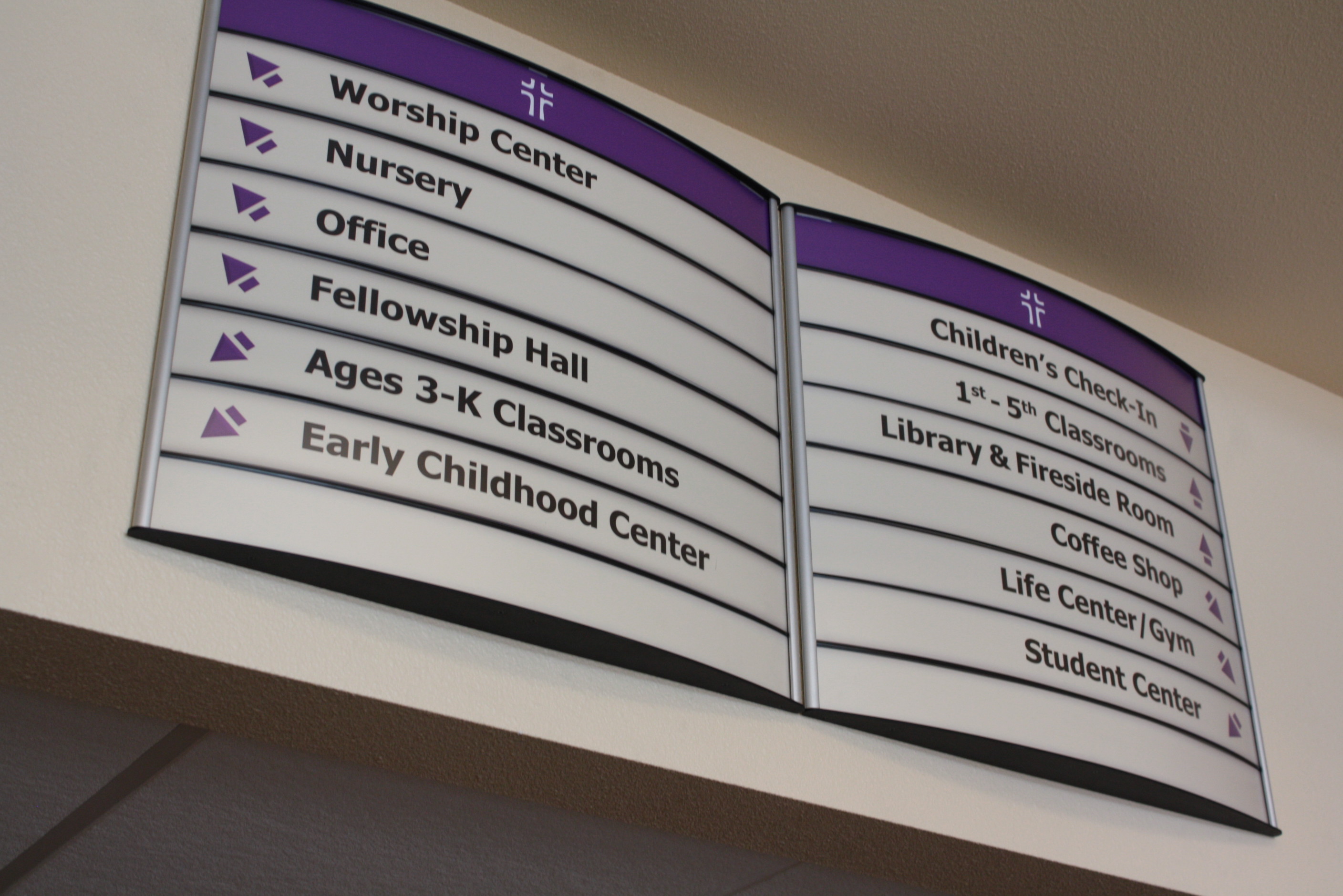 Wayfinding Signage at Redeemer Lutheran Church, Fort Collins | Vista System