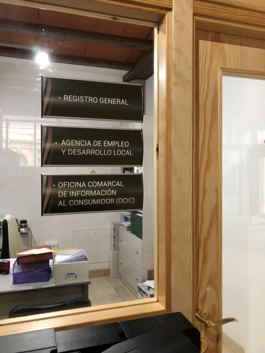 Beautiful Signage Design at government offices in Andorra, Teruel ...