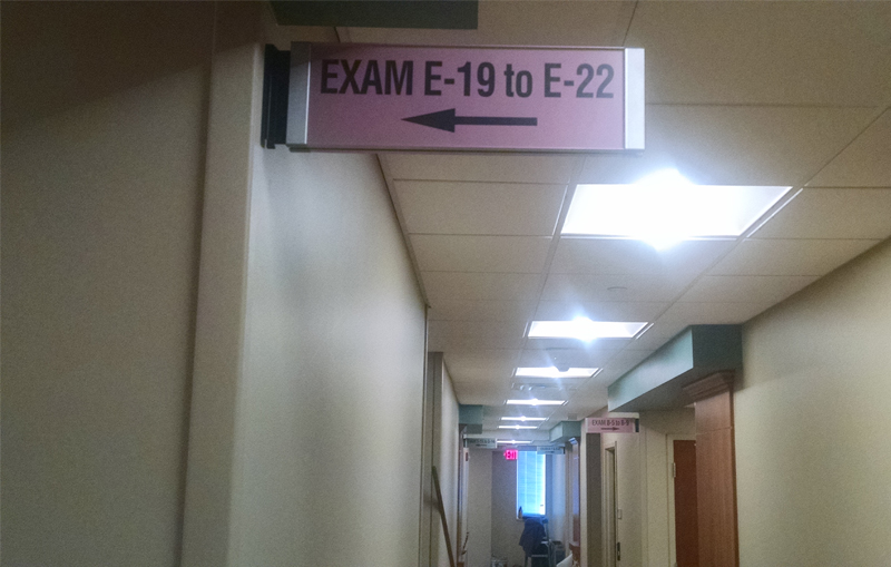 Impressive and Contemporary Flat Signage Solutions Face Lifted Medical ...